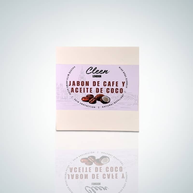 JABÓN DE CAFÉ Y ACEITE DE COCO – CLEEN LONDON – Blondas Cosmeticos
